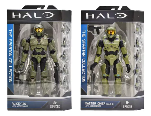 Halo Spartan Collection Pack Master Chief Y Alice Jazwares | MercadoLibre