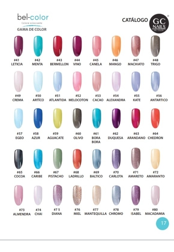 Gc Nails Gel Semipermanente, Gama De 83 Tonos A Elegir | Meses sin ...