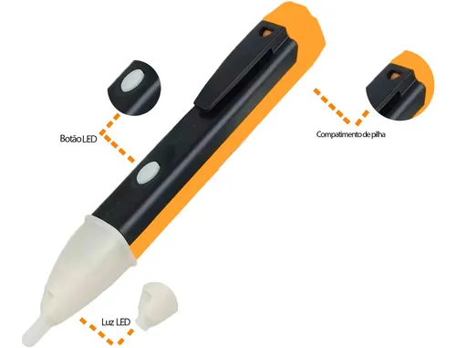 Caneta Detectora De Energia Elétrica Teste Tensão Sonora à venda em São ... Caneta Detectora De Energia Elétrica Teste Tensão Sonora à venda em São ...