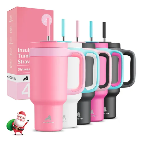 Powcan Vaso Térmico De Acero Inoxidable Con Calor/frí 40oz | MercadoLibre