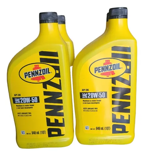 Aceite Pennzoil 20w50 Multigrado Paquete De 4 Litros | Envío gratis