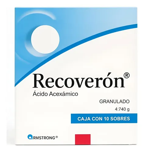 Recoverón Granulado Caja Con 10 Sobres Ácido Acexámico | Meses sin interés