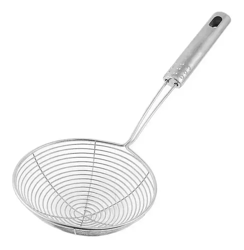 Cuchara Colador Escurridor Utencilio Cocina Cucharon Acero Plateado ...