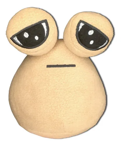 Peluche Pou Triste Alien Caqui Sad Pou 20cm Cuotas Sin Interés