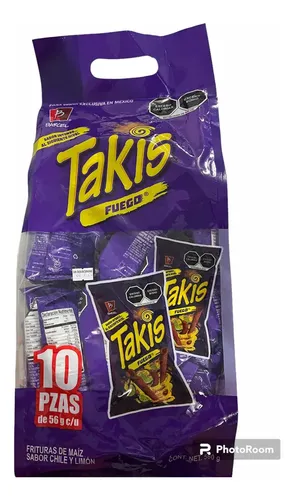 Takis Fuego Barcel 10 pack Frituras De Maiz Sabor Chile Limón Takis ...