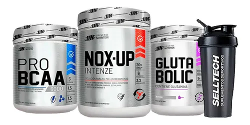Un Nox-up 600gr Fruit+bcaa 500gr Fruit+glutabolic 500gr | Cuotas sin interés