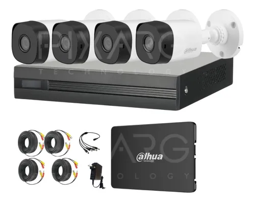 Kit Seguridad Dahua Full Hd Dvr 4ch + 4 Bullet 1080p 240 Ssd Kit Seguridad Dahua Full Hd Dvr 4ch + 4 Bullet 1080p 240 Ssd