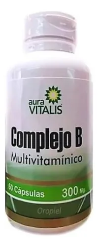 Complejo B X60 Caps Vitamina B1 B2 B3 B5 B6 B9 B12 Biotina Mercadolibre