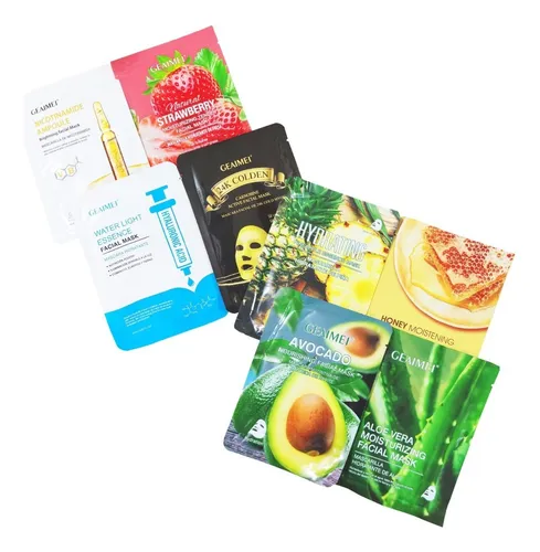 Mascarillas Coreanas Hidratantes De Tela Individuales Tipo De Piel Aloe