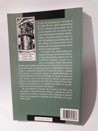 Teoría Del Delito Sistema Causalista Finalista Funcionalista en venta ... Teoría Del Delito Sistema Causalista Finalista Funcionalista en venta ...