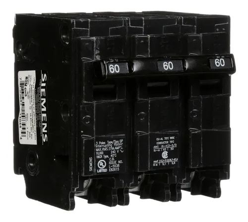 Interruptor Termomagnetico Tipo Qp 3p 60 Amp Siemens Q360 | MercadoLibre