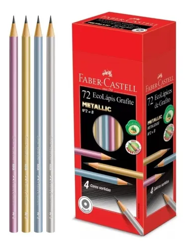 Lapis Preto Ecolapis Grafite Metallic Cx.c/72 Faber Castell | MercadoLivre Lapis Preto Ecolapis Grafite Metallic Cx.c/72 Faber Castell | MercadoLivre