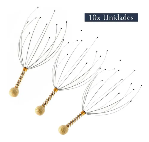 Kit 10 Massageador De Cabeça 12 Pontas Anti Stress Relaxante Mercadolivre