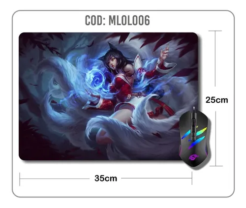 Mousepad Gamer G 25x35 League Of Legends Ahri Mod: Mlol006 | MercadoLivre Mousepad Gamer G 25x35 League Of Legends Ahri Mod: Mlol006 | MercadoLivre