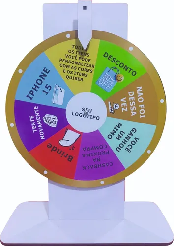 Roleta Personalizada 50cm Para Sorteio, Lojas E Brincadeiras ... Roleta Personalizada 50cm Para Sorteio, Lojas E Brincadeiras ...