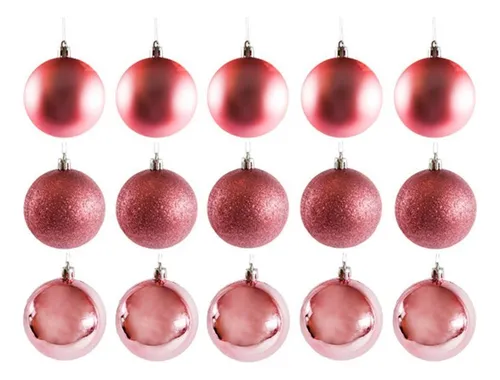 Adorno para árbol de navidad Rio Master Kit 30 Bolas De Natal Mista ... Adorno para árbol de navidad Rio Master Kit 30 Bolas De Natal Mista ...