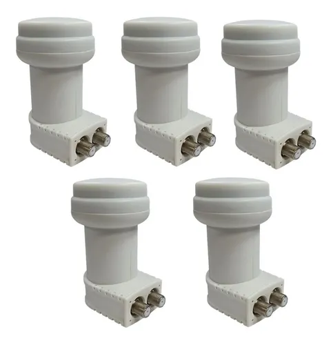 5 Lnbf Duplo Universal Banda Ku Full Hd 2 Saídas Receptores Frete Grátis