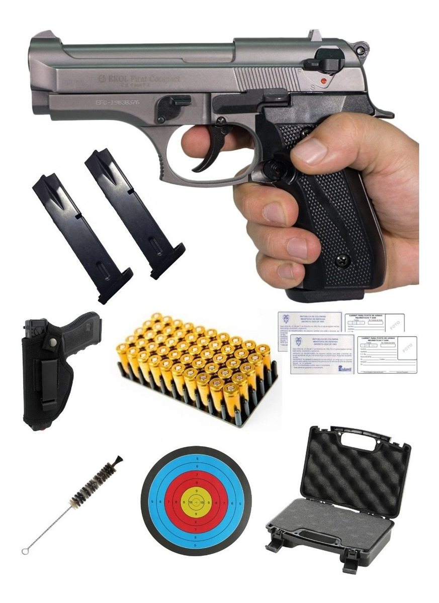 Pistola Traumática Ekol® Beretta 92 Magnum Bolas Goma 9mm ... Pistola Traumática Ekol® Beretta 92 Magnum Bolas Goma 9mm ...