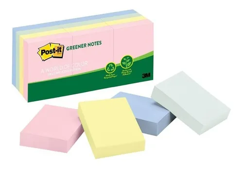 Post It Notas Adhesivas 653 Greener Notes Cuotas Sin Interés