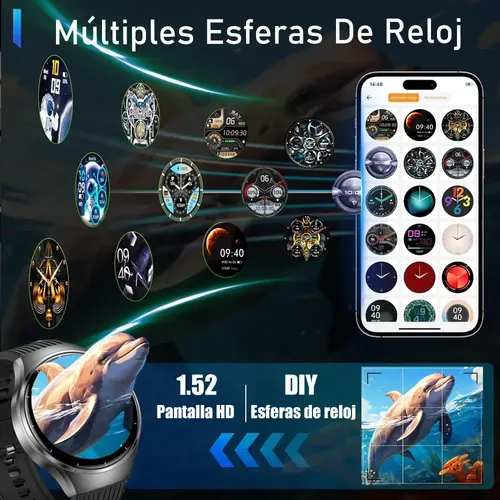 Ip68 Reloj Inteligente Hombre Militar Batería De 1000mah Smartwatch ...