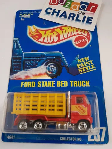 Hot Wheels 1991 Bluecard Ford Stake Bed Truck Rojo Mercadolibre