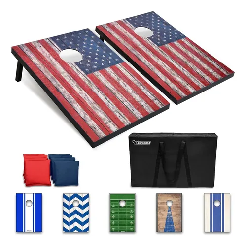 Juego Clásico Cornhole Portatil 8 Costales Corn Hole | Envío gratis