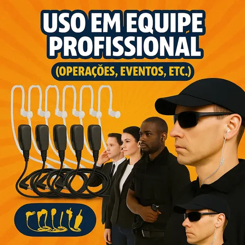 Kit 6 Fone Silicone Rádio Comunicador Baofeng 777s Uv5r | MercadoLivre