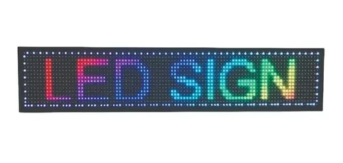 Letrero Led Programable Rgb 132x22cm | Meses sin interés
