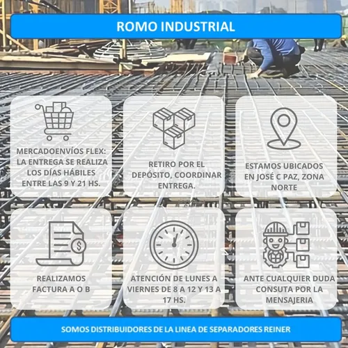 Separador Circular 12/20 Plástico Reiner Hormigón X 750u en venta en ... Separador Circular 12/20 Plástico Reiner Hormigón X 750u en venta en ...
