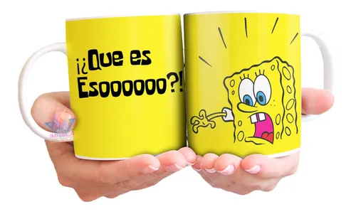 Taza Cerámica Bob Esponja Que Es Eso Cara en venta en Las Heras Mendoza ... Taza Cerámica Bob Esponja Que Es Eso Cara en venta en Las Heras Mendoza ...