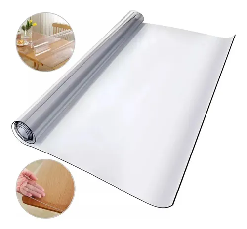 Mantel Protector De Mesa Transparente De Pvc 100 X 200 Cm | Envío gratis