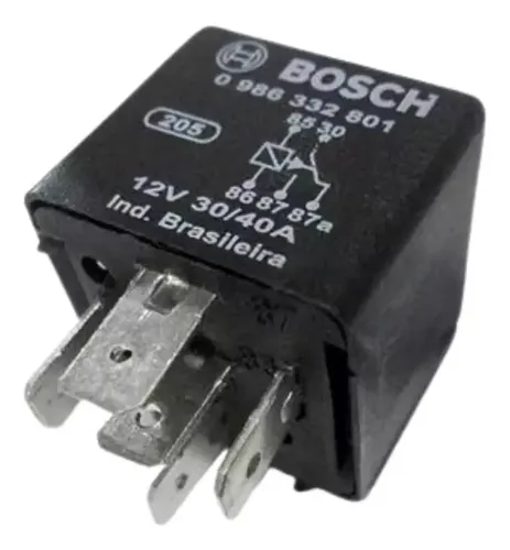 Relé Auxiliar 12v/30a Com Suporte Contato Reversível 5 Term. | MercadoLivre
