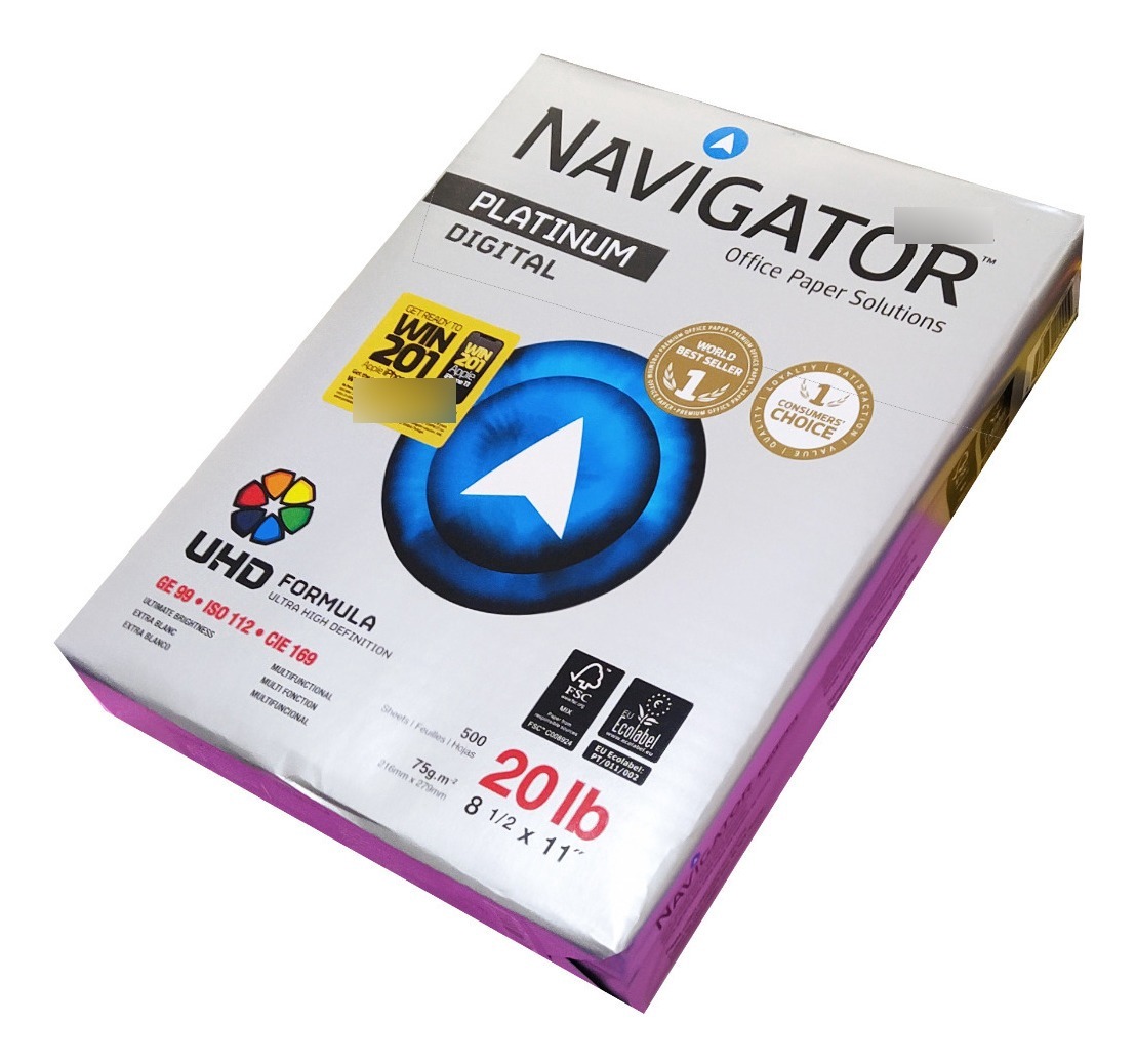 Papel Bond Carta 75g Navigator Platinum Caja/5000 Hjs | Meses sin intereses