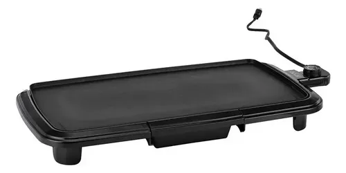 Comal Plancha Parrilla Electrica Antiadherente 20plg Negro Envío Gratis