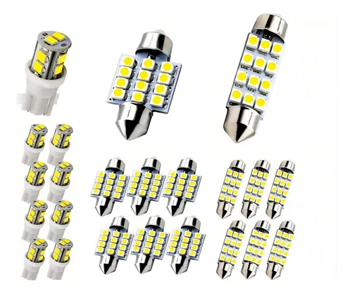 Kit De Lámparas Led T10/31mm/42mm Automáticas, 20 Piezas | MercadoLibre