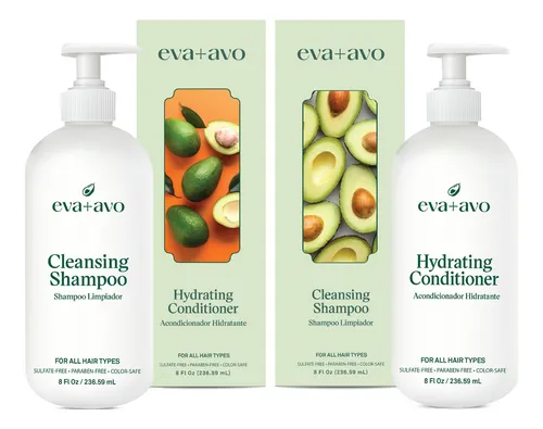 Conjunto De Shampoo E Condicionador Eva + Avo Cleansing 240m ...