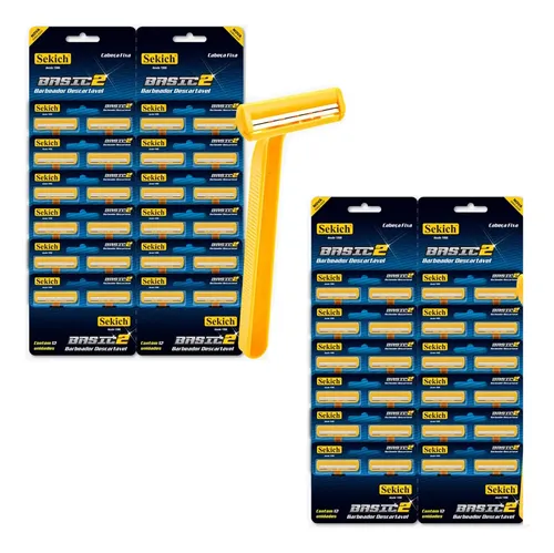 Kit 216 Aparelho Barba Barbeador 2 Laminas Promoção Atacado | Frete grátis
