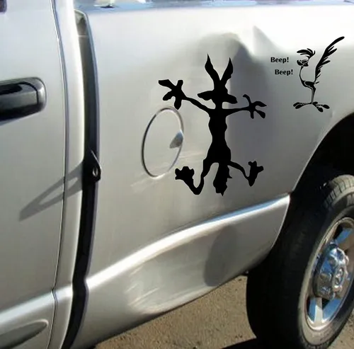 Sticker Calcomanía Coyote Correcaminos Meses Sin Interés