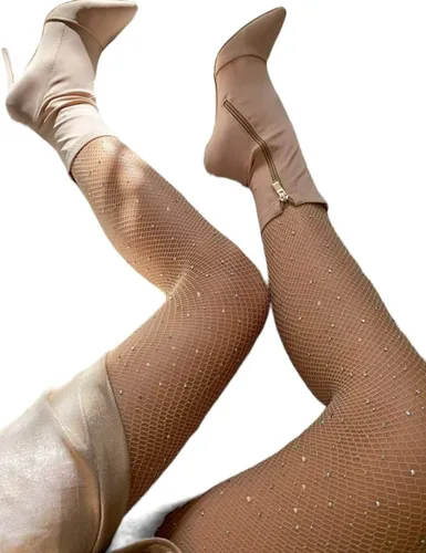 Pantimedias Brillosas Sexys Glitter Con Piedras Resistentes Meses Sin