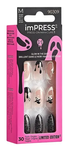 Kiss Uñas Postizas Impress Halloween Edition Goosebumps Mercadolibre