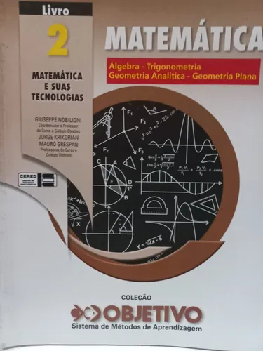 Livro Coleção Objetivo 2 Matematica Algebra Trigonometria Mercadolivre