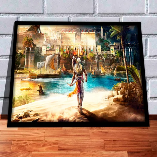 Quadro Decorativo Capa A4 Assassins Creed 08 Gamer Poster