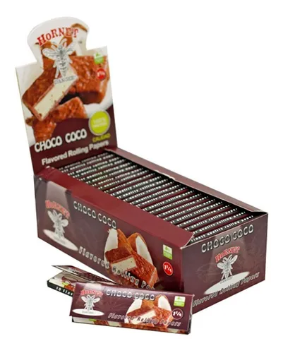 Papel De Sabor Choco Coco Para Fumar Hornet Caja 50 Sobres Meses Sin