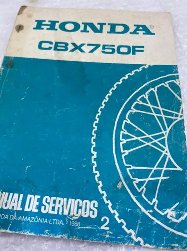 Cbx 750f 86 Catálogo Honda Original Mercadolivre