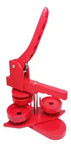 Máquina O Prensa Para Hacer Chapitas + Matriz De 58mm Color Rojo ... Máquina O Prensa Para Hacer Chapitas + Matriz De 58mm Color Rojo ...