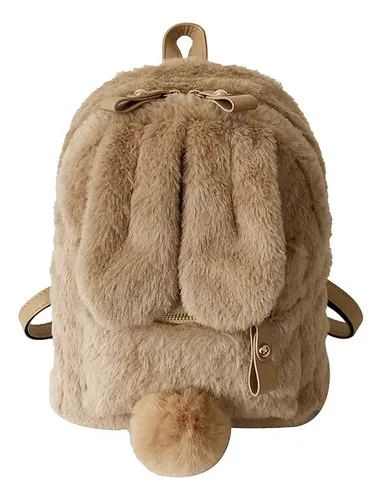 Mochila De Peluche Con Orejas De Conejo, Bonita Mochila Esco | Cuotas ... Mochila De Peluche Con Orejas De Conejo, Bonita Mochila Esco | Cuotas ...
