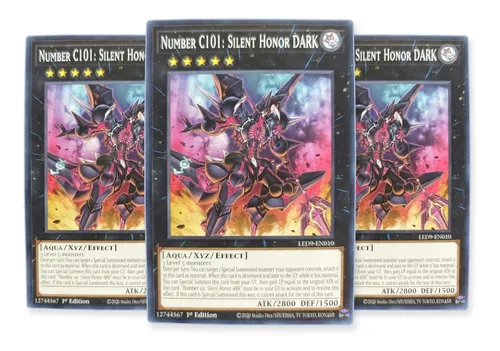 Yugi Oh Number C101 Silent Honor Dark Led9 En010 Comun