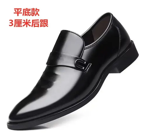 Zapatos De Vestir Para Hombre, Piel Simple, Punta Redonda, A | Envío gratis