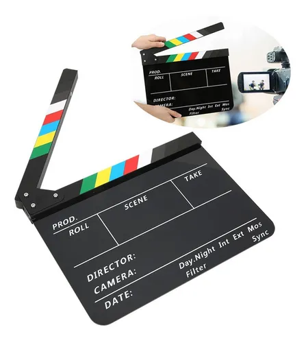 Claqueta Profesional De Escena De Video Director 30x25cm | Cuotas sin ... Claqueta Profesional De Escena De Video Director 30x25cm | Cuotas sin ...