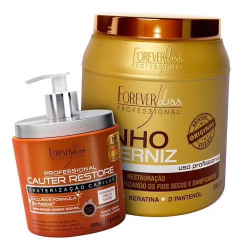 Forever Liss Cauter Restore Máscara Banho De Verniz 1000g